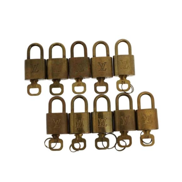Louis Vuitton | Other | Pre Loved Louis Vuitton Padlock Set Gold Tone ...